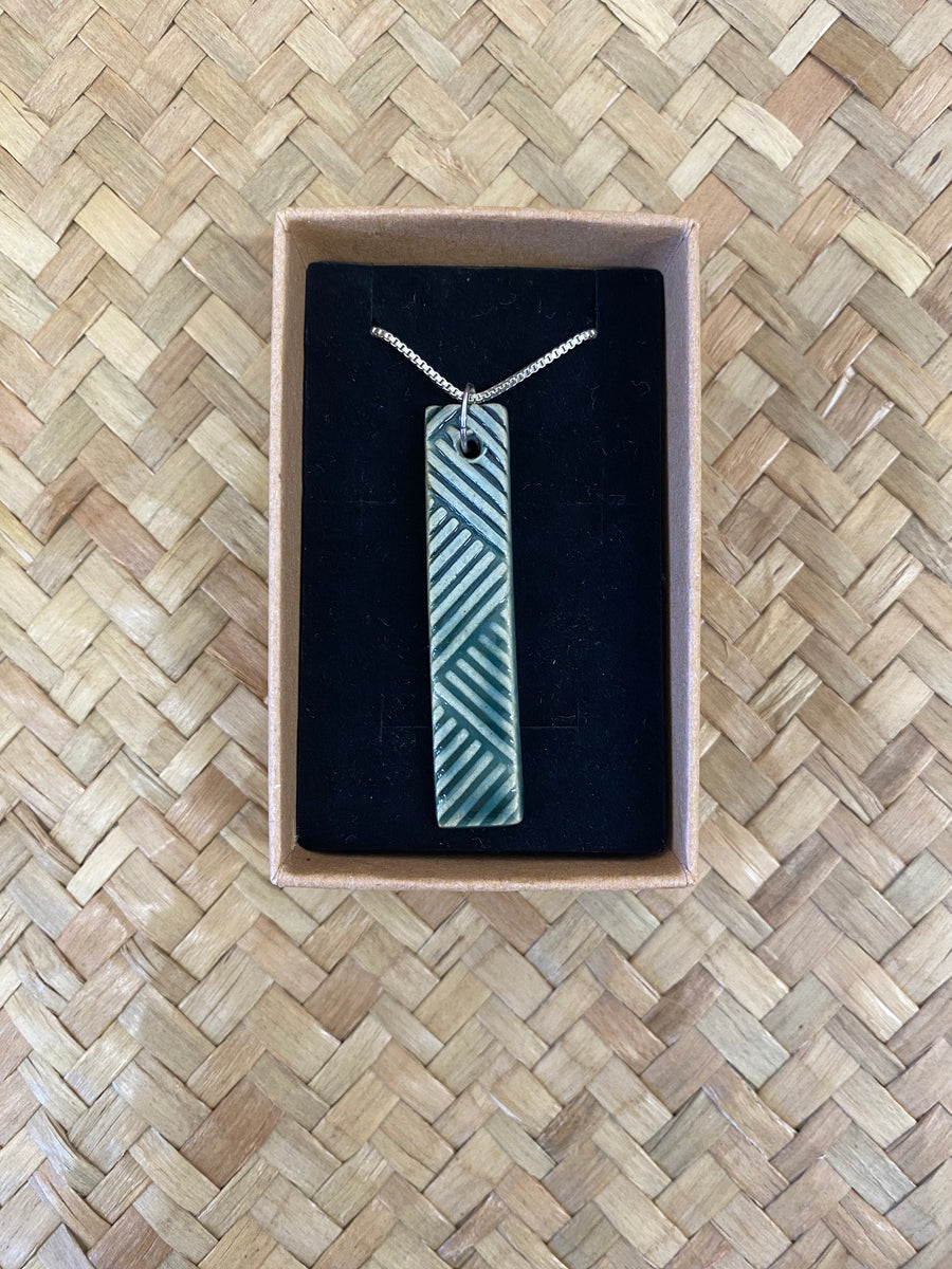 Moana Fresh – Moana Long Drop Ceramic Necklace by Form & Function Ceramics