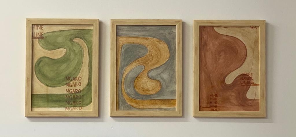 Moana Fresh – Whenu (Series 1 of 3) original artwork by Atarangi Anderson